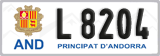 L 8204, MINI Countryman , License plate of Andorra
