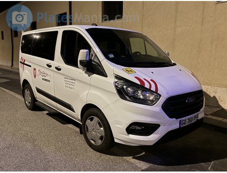 GQ-760-YP, Ford Transit Custom (Corrèze) French license plate
