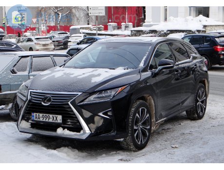 AA-999-XX, Lexus RX , License plate of Georgia