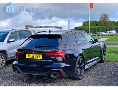 NJ21 OZR, Audi RS6 (Newcastle-upon-Tyne) License plate of the United ...