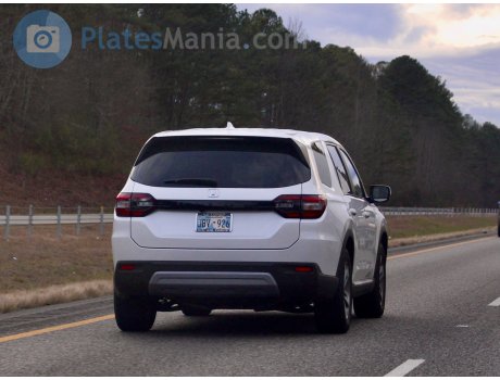 JBV-926, Honda Pilot (Oklahoma) License plate of the USA