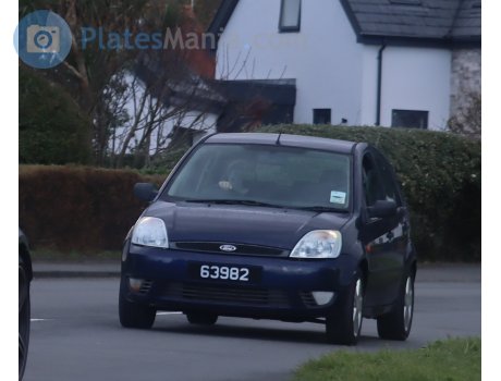 63982, Ford Fiesta , License plate of Guernsey