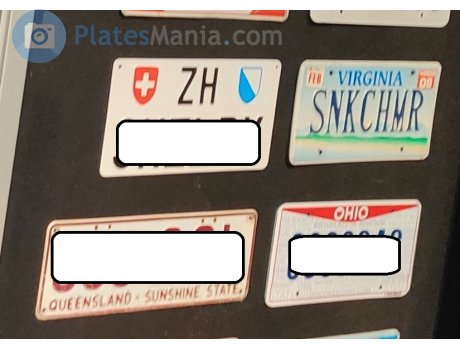 SNKCHMR, License plate without vehicle (Virginia) License plate of the USA