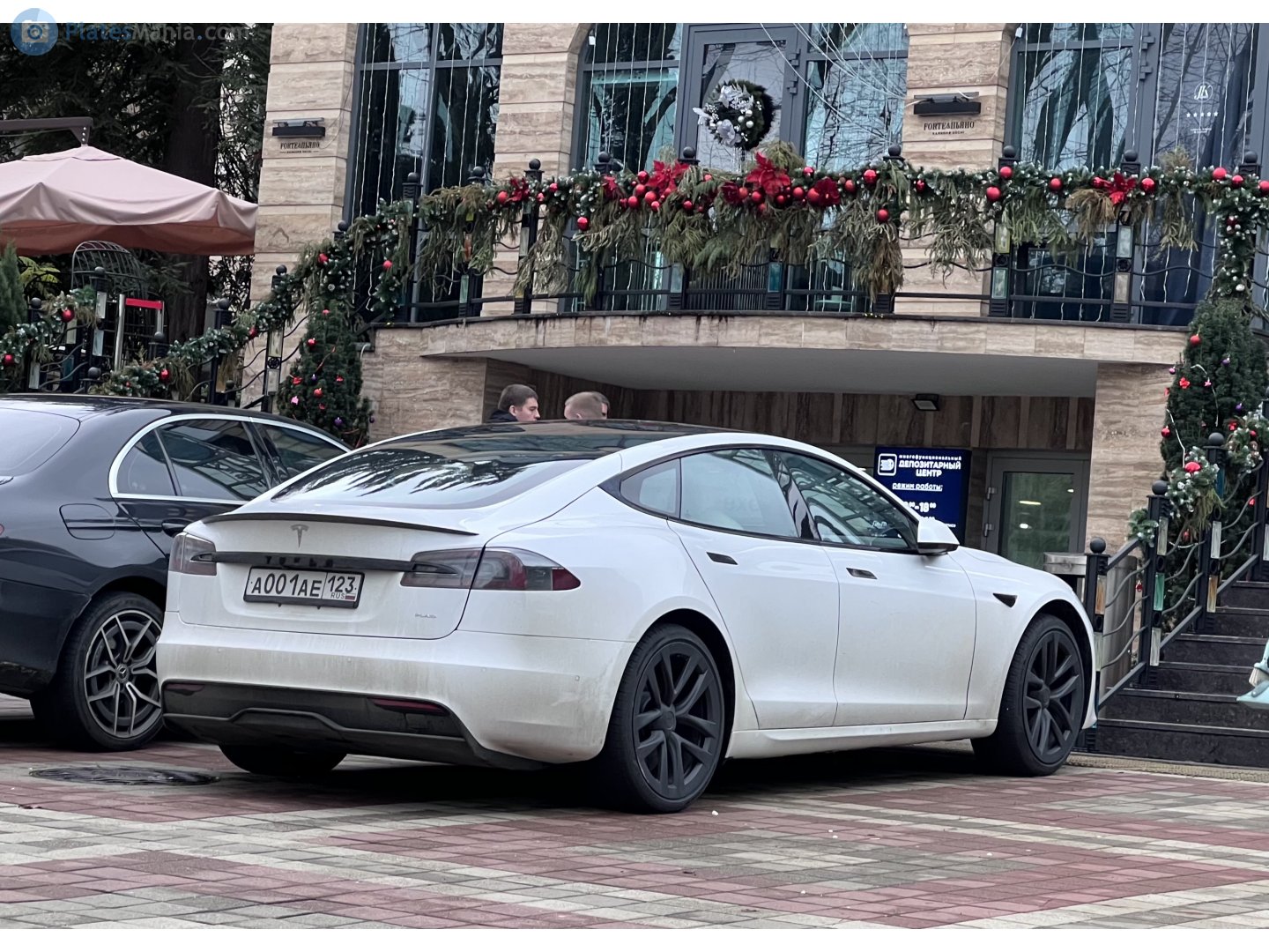"а 001 ае 123" photos Tesla Model S. Russia