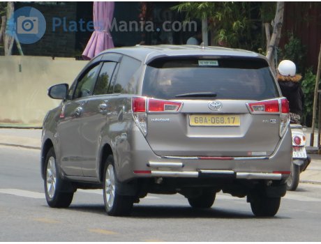 68A-068.17, Toyota Innova (Kiên Giang Province) License plate of Vietnam