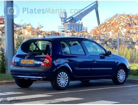 653 BDP 44, Renault Clio (Loire-Atlantique) French license plate