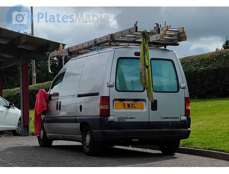 9 WXL, Citroёn Dispatch (Greater London) License plate of the United ...