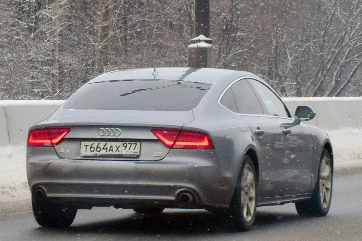 "т 664 ах 977" photos Audi A7. Russia