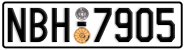 NBH-7905, Toyota Starlet (Thessaloniki) License plate of Greece
