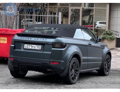 о371рх123, Land Rover Range Rover Evoque (Krasnodar Krai) License plate ...