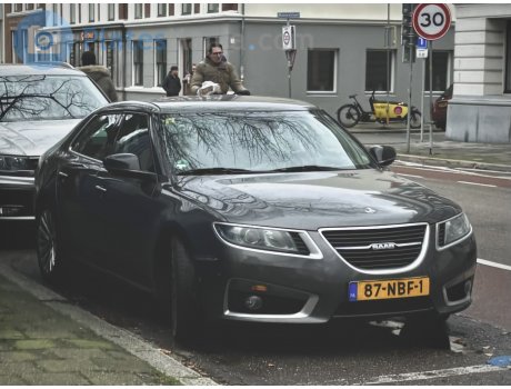 87-NBF-1, SAAB 9-5 , License plate of the Netherlands