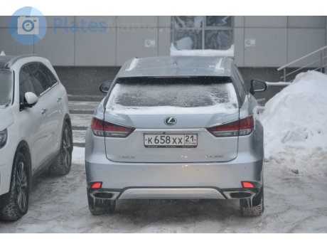 к658хх21, Lexus RX (Chuvash Republic) License plate Russia