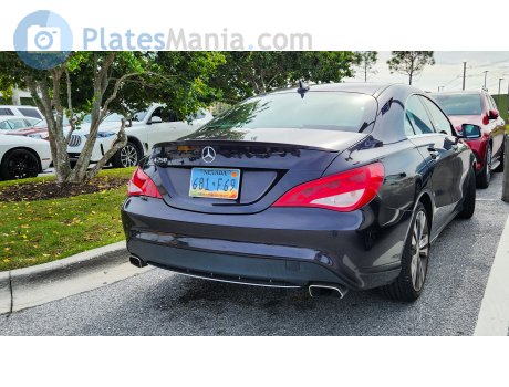 681-F69, Mercedes-Benz CLA-Klasse (Nevada) License plate of the USA