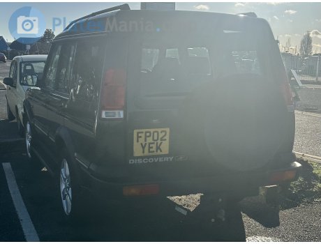 FP02 YEK, Land Rover Discovery (Nottingham) License plate of the United ...