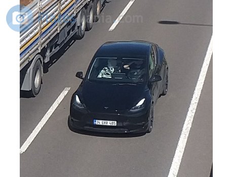 34 GVR 485, Tesla Model Y (İstanbul) License plate of Turkey
