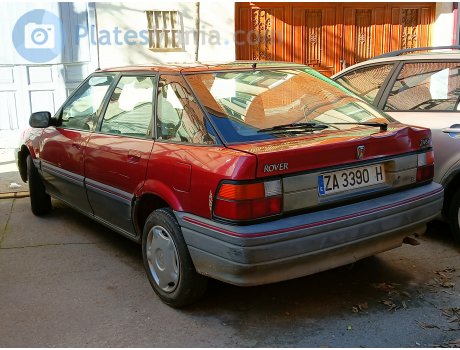 ZA 3390 H, Rover 200-series (Zamora) License plates of Spain