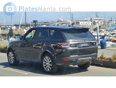 34608, Land Rover Range Rover Sport , License plate of Guernsey