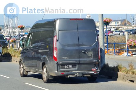 9276, Ford Transit Custom , License plate of Guernsey