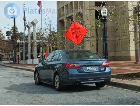 SCX 592, Subaru Legacy (South Carolina) License plate of the USA