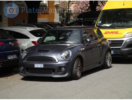 S136, MINI Hatch , License plate of Monaco