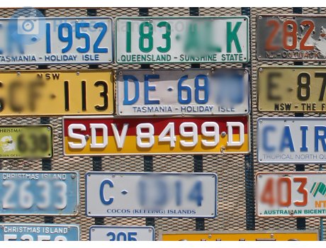 SDV 8499 D, License plate without vehicle , License plate of Singapore
