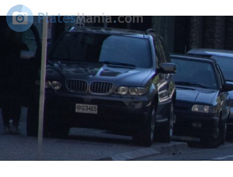 G 3456, BMW X5 , License plate of Andorra