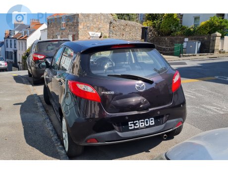 53608, Mazda 2 , License plate of Guernsey