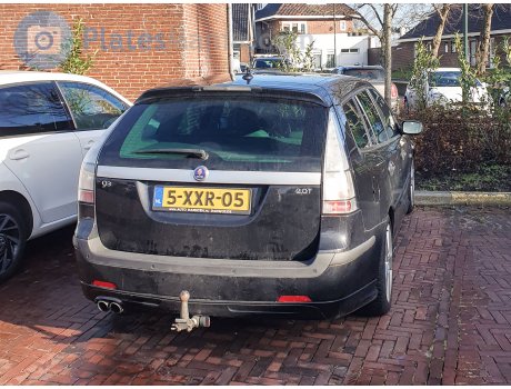5-XXR-05, SAAB 9-3 , License plate of the Netherlands