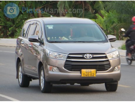 68A-140.02, Toyota Innova (Kiên Giang Province) License plate of Vietnam