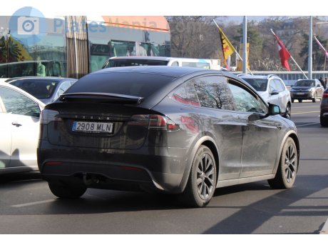 2908 MLN, Tesla Model X , License plates of Spain
