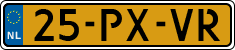 25-PX-VR, Opel Vectra , License plate of the Netherlands