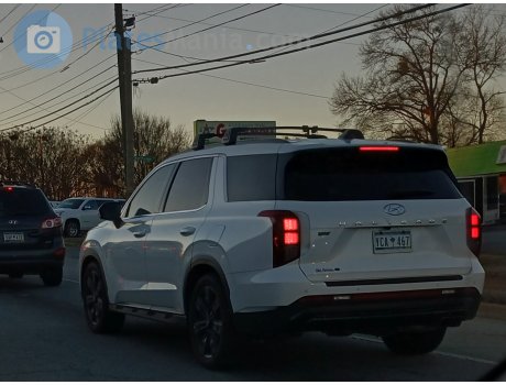 YCA 467, Hyundai Palisade (South Carolina) License plate of the USA