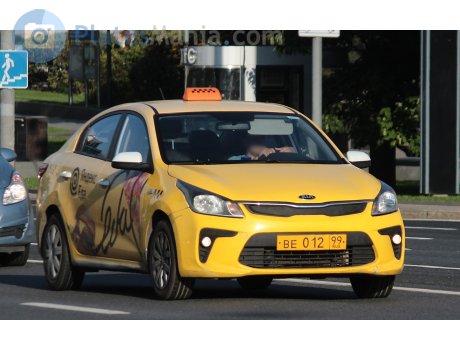 ве 012 99, Kia Rio (Moscow City) License plate Russia