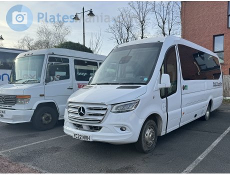 YC22 NVH, Mercedes-Benz Sprinter (Leeds) License plate of the United ...