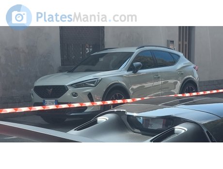 GK 229 VP, Cupra Formentor (Without regional code) License plate of Italy