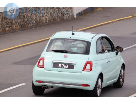 6718, FIAT 500 , License plate of Guernsey