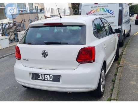 38910, Volkswagen Polo , License plate of Guernsey