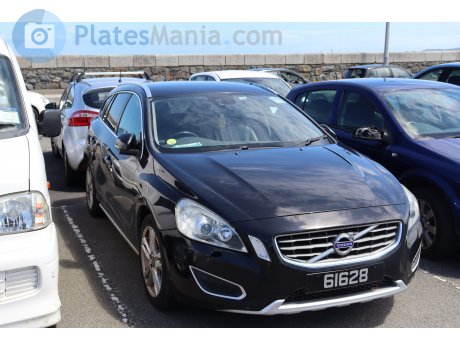 61628, Volvo V60 , License plate of Guernsey