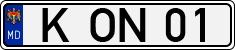K ON 01, Volvo XC60 (Chişinău City) License plate of Moldova