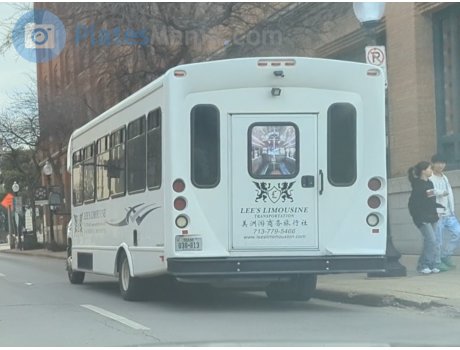U30-813, Ford E-Series (Texas) License plate of the USA
