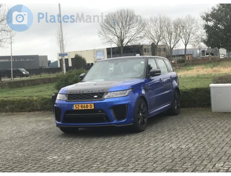 SZ-868-D, Land Rover Range Rover Sport , License plate of the Netherlands