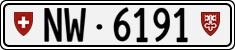 NW 6191, Citroёn SpaceTourer (Nidwalden) License plate of Switzerland
