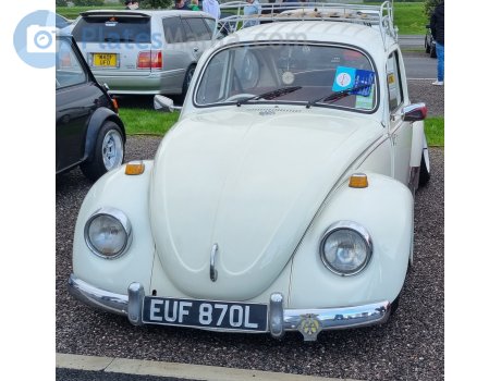 EUF 870L, Volkswagen Beetle (Brighton) License plate of the United Kingdom