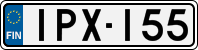 IPX-155, Scania R-Series , License plate of Finland