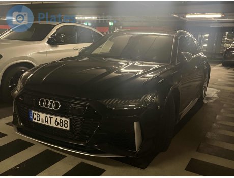 CB AT 688, Audi RS6 (Cottbus City) German license plate