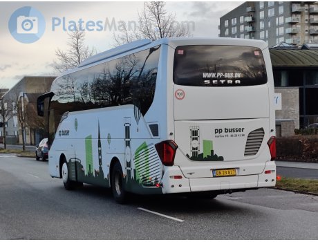 BN 23817, Setra 500-series , License plate of Denmark