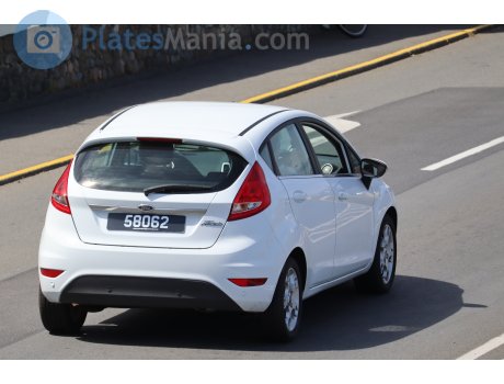 58062, Ford Fiesta , License plate of Guernsey