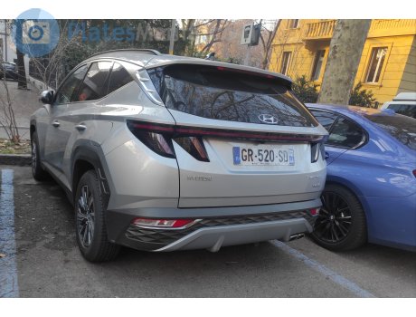 GR-520-SD, Hyundai Tucson (Loire-Atlantique) French license plate