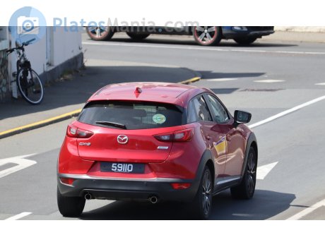59110, Mazda CX-3 , License plate of Guernsey
