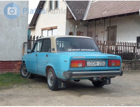 DDR-204, Lada (VAZ) 2105 , license plates of Hungary
